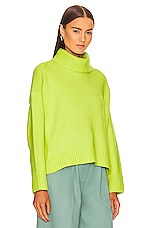 525 America Relaxed Turtleneck Sweater in Peridot | REVOLVE