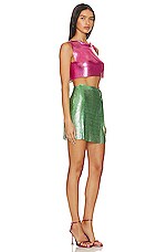 8 Other Reasons Color Block Chainmail Set in Pink & Green | REVOLVE