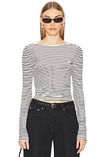 ALL THE WAYS Skyler Top in White & Black | REVOLVE