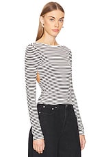 ALL THE WAYS Skyler Top in White & Black | REVOLVE