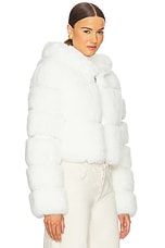 Adrienne Landau The Lina Faux Fur Jacket in Snow White | REVOLVE
