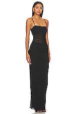 AFRM X Revolve Essentials Jennan Dress in Noir | REVOLVE