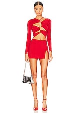 AFRM Brami Bodysuit in True Red | REVOLVE