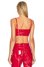 AFRM Portia Zip Bra Top in True Red | REVOLVE