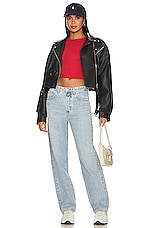 AG Jeans X Emrata Emily Crew Tee in Sunburts | REVOLVE