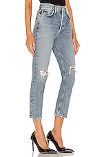 AGOLDE Riley High Rise Straight Crop in Escalate | REVOLVE