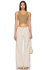 AGOLDE Cropped Poppy Tank in Bamboo | REVOLVE