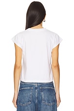 AGOLDE Bryce Cap Sleeve Tee in White | REVOLVE