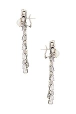 Anton Heunis Omega Clasp Cascade in Cream, Crystal, & Silver | REVOLVE