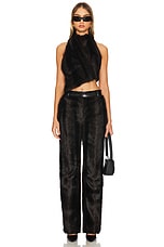 AKNVAS Barberini Faux Fur Pant in Visone | REVOLVE