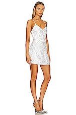 Alice + Olivia Tayla Intern Mini Dress in White | REVOLVE