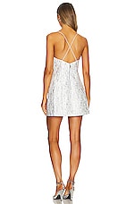 Alice + Olivia Tayla Intern Mini Dress in White | REVOLVE