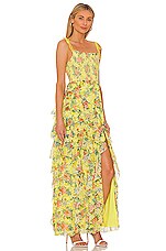 Alice + Olivia Jocelyn Maxi Dress in Floral Express Lemon Sorbet | REVOLVE