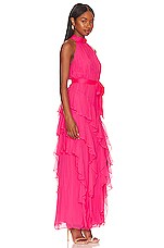 Alice + Olivia Emelia Halter Gown in Wild Pink | REVOLVE