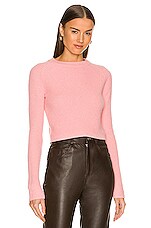 Alice + Olivia Sherice Raglan Cropped Pullover in Pink | REVOLVE