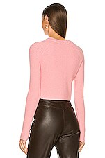 Alice + Olivia Sherice Raglan Cropped Pullover in Pink | REVOLVE
