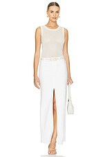 Alice + Olivia Rye Maxi Skirt in Off White | REVOLVE
