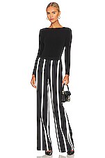 Alice + Olivia Marcella Chain Back Bodysuit in Black | REVOLVE