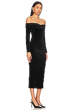 ALLSAINTS Delta Velvet Dress in Black | REVOLVE