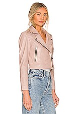 ALLSAINTS Rift Biker Jacket in Misty Pink | REVOLVE