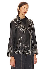 ALLSAINTS Billie Rocker Biker in Washed Black | REVOLVE