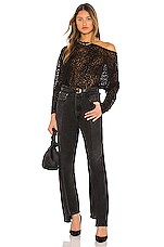 ALLSAINTS Rita Leopard Tee in Black | REVOLVE