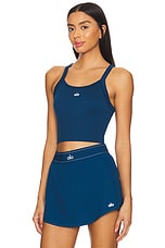 alo Seamless Ribbed Favorite Bra Tank in Eclipse Blue | REVOLVE