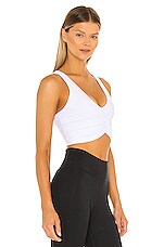 alo Wild Things Sports Bra in White | REVOLVE
