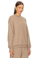 alo Accolade Crew Neck Pullover Sweatshirt in Gravel | REVOLVE