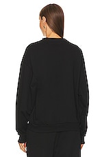 alo Accolade Crew Neck Pullover Sweatshirt in Black | REVOLVE