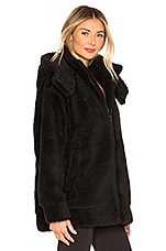 alo Norte Faux Sherpa Coat in Black | REVOLVE