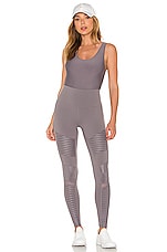 alo Barre Bodysuit in Purple Dusk | REVOLVE
