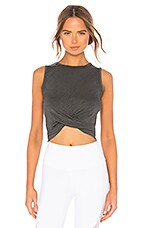 alo Cover Tank in Anthracite Heather | REVOLVE