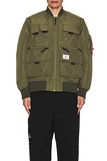 ALPHA INDUSTRIES Multi Pocket Flight Jacket in Og-107 Green | REVOLVE