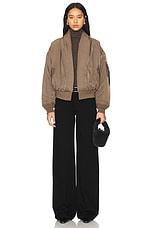 ALPHA INDUSTRIES Shawl Collar Flight Jacket in Coyote Brown | REVOLVE