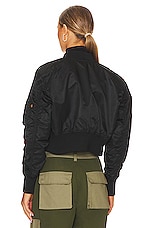 ALPHA INDUSTRIES L-2B Cropped Flight Jacket in Black | REVOLVE