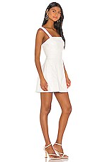 Amanda Uprichard Ace Dress in White Leather | REVOLVE