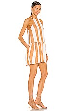 Amanda Uprichard Amy Dress in Ginger Ivory Stripe | REVOLVE
