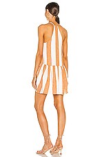 Amanda Uprichard Amy Dress in Ginger Ivory Stripe | REVOLVE