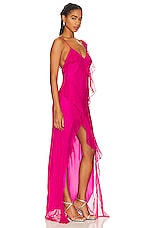 Amanda Uprichard Cassilda Gown in Berry | REVOLVE