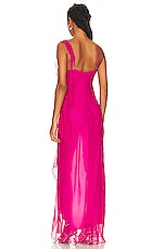 Amanda Uprichard Cassilda Gown in Berry | REVOLVE