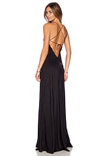 Amanda Uprichard X Back Maxi Dress in Black | REVOLVE