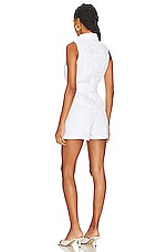 Amanda Uprichard Sleeveless Greyson Romper in White | REVOLVE