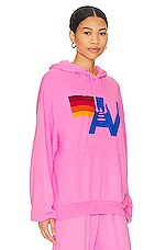 Aviator Nation Logo Pullover Hoodie in Neon Pink | REVOLVE