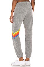 Aviator Nation Chevron Sweatpant in Heather & Neon Rainbow | REVOLVE