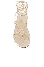 Ancient Greek Sandals String Flip Flop in Platinum | REVOLVE