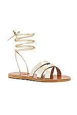 Ancient Greek Sandals Pisida Sandal in Platinum | REVOLVE