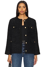 ANINE BING Lydia Jacket in Black Shine | REVOLVE