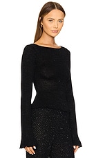 ASTA RESORT Michaela Top in Black Sequin | REVOLVE