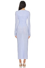 Alex Perry Long Sleeve Crystal Dress in Frost | REVOLVE